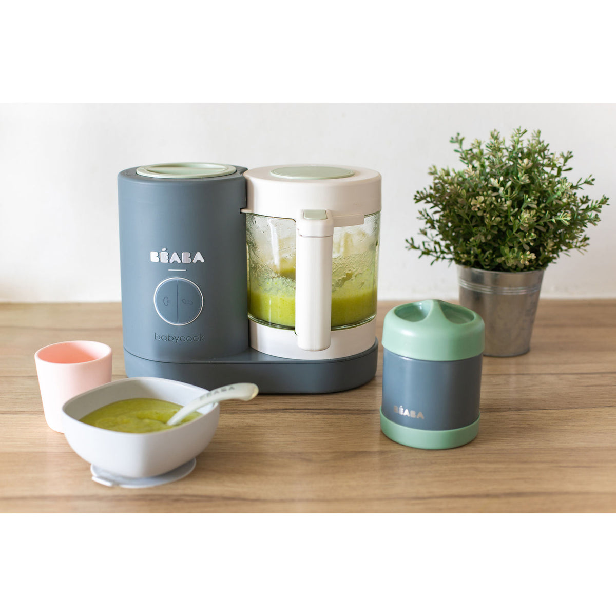 Beaba Babycook Neo Baby Food Processor - Mineral Grey – Bloom-Connect NZ